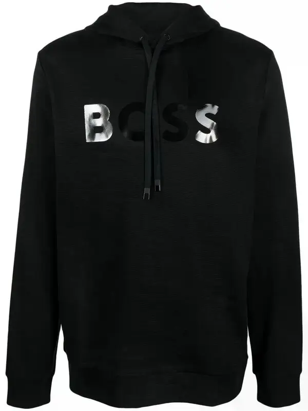 BOSS Logo Drawstring Hoodie