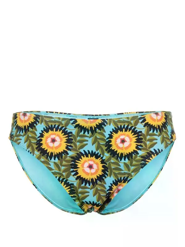 Marlies Dekkers Bellini Floral-print Bikini Bottoms - Blue