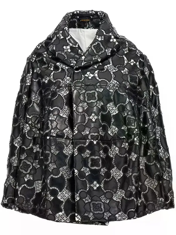 Comme Des Garçons Lace-appliqué Jacket