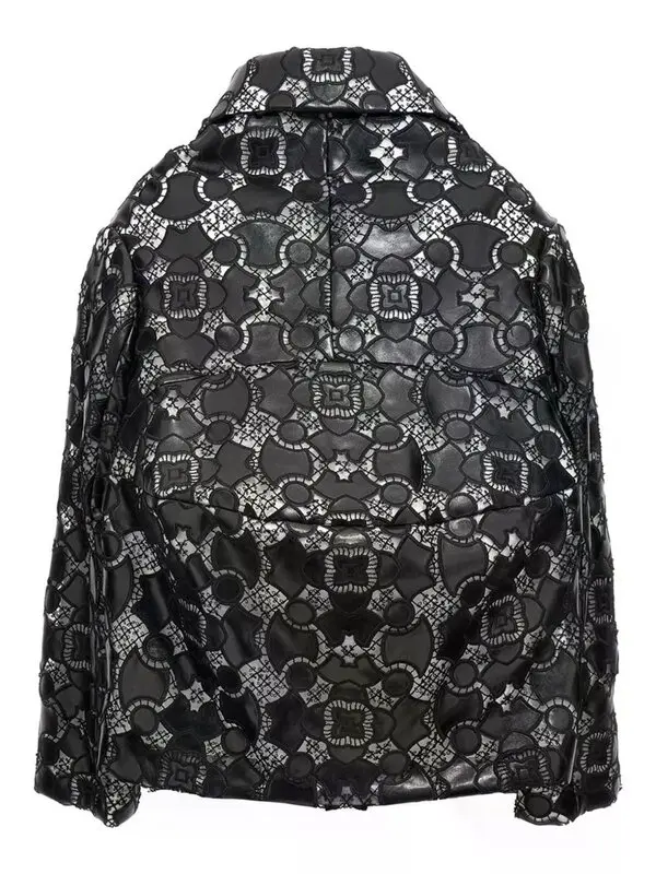 Comme Des Garçons Lace-appliqué Jacket