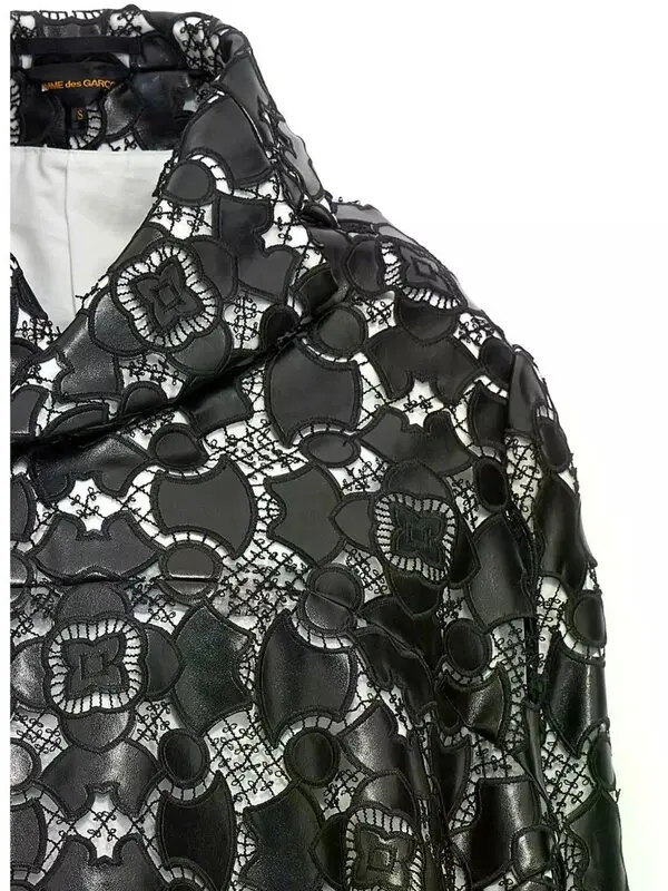 Comme Des Garçons Lace-appliqué Jacket