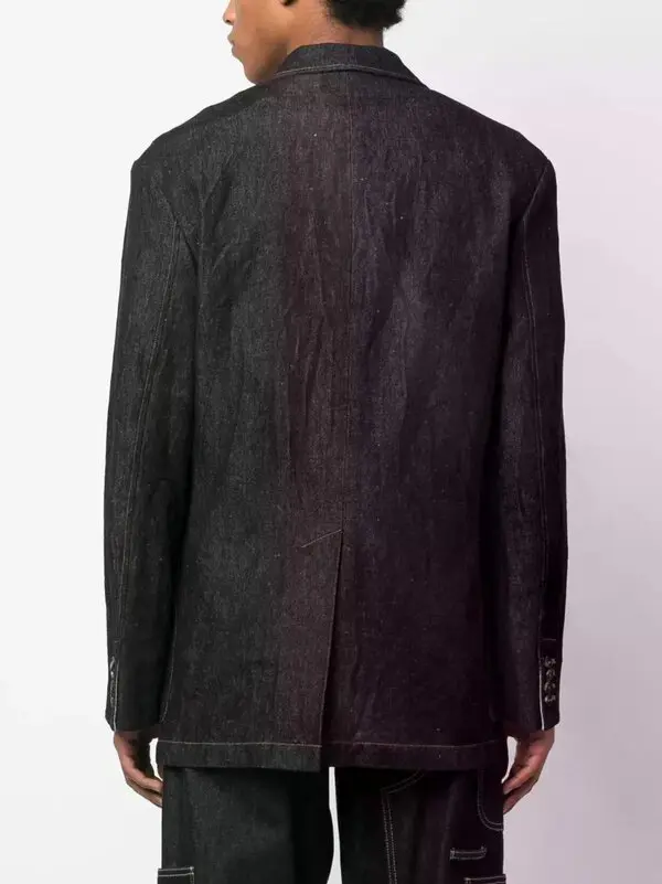 FORME D'EXPRESSION Patch-pockets Denim Blazer