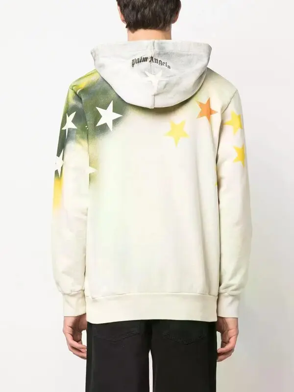 Palm Angels Star-print Cotton Hoodie