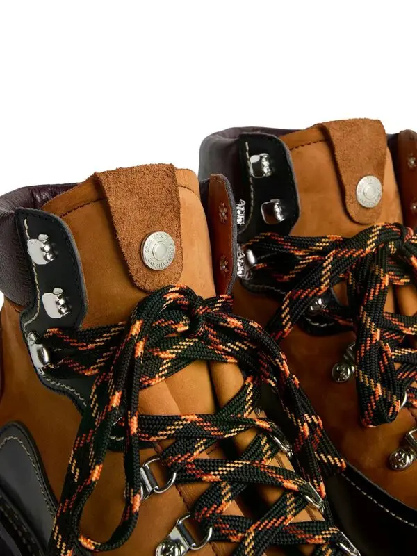Dsquared2 Panelled Calf Leather Hiking Boots