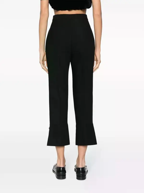 MSGM High-waisted Cropped Trousers
