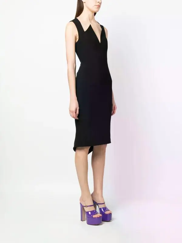 Moschino V-neck Midi Dress
