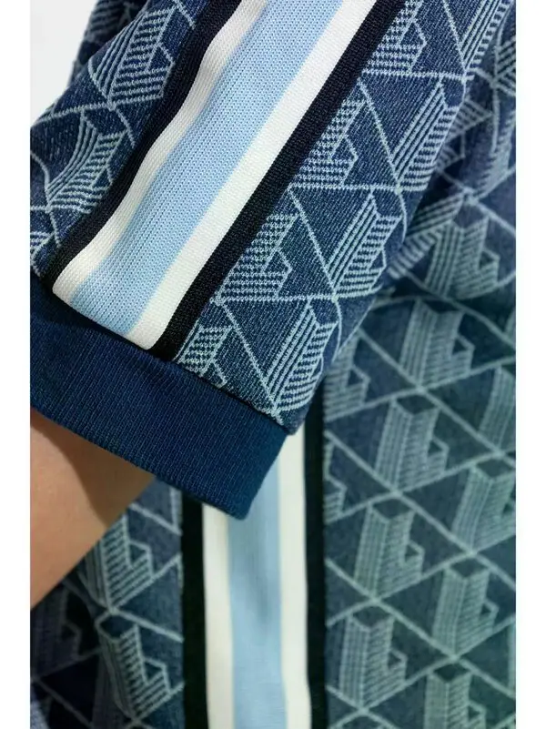 Lacoste Monogram-jacquard Polo Dress