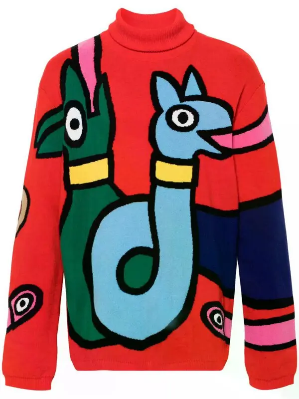 WALTER VAN BEIRENDONCK Viper Wool Jumper