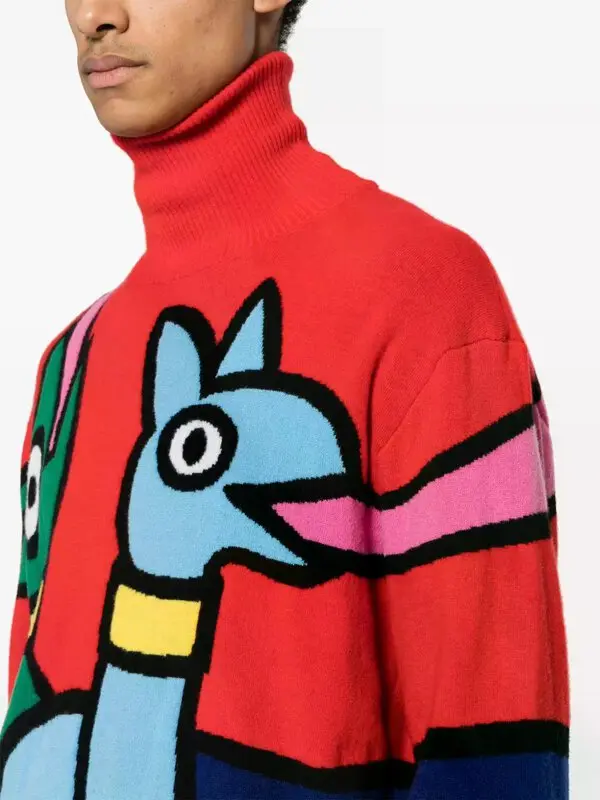 WALTER VAN BEIRENDONCK Viper Wool Jumper