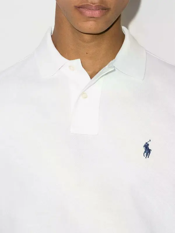 Polo Ralph Lauren Cotton Polo Shirt With Embroidered Pony Logo - White