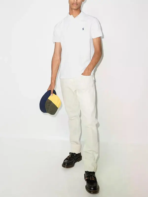Polo Ralph Lauren Cotton Polo Shirt With Embroidered Pony Logo - White