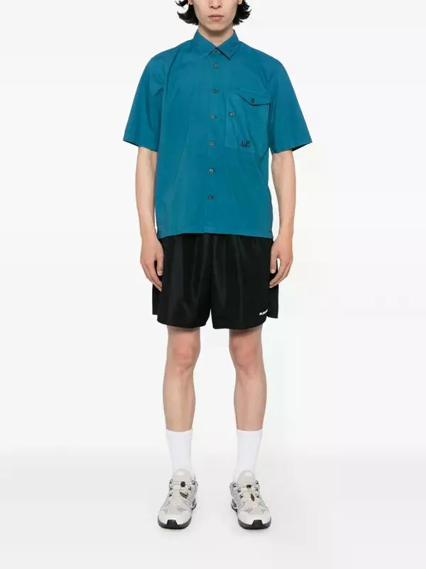 C.P. COMPANY Logo-embroidered Cotton Skirt
