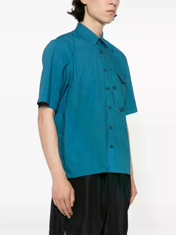 C.P. COMPANY Logo-embroidered Cotton Skirt