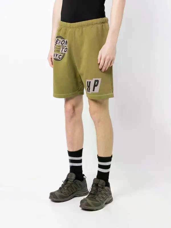 Heron Preston Logo Print Track Shorts