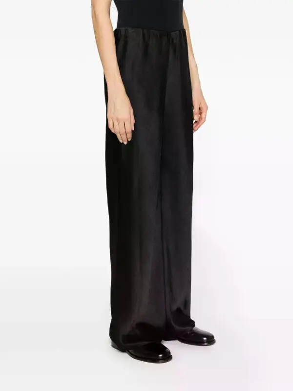 Vince Straight-leg Satin Trousers - Black