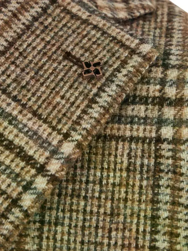 Tagliatore Checked Single-breasted Blazer - Neutrals