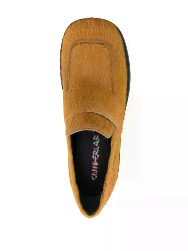 Camper Square-toe Textured Loafers