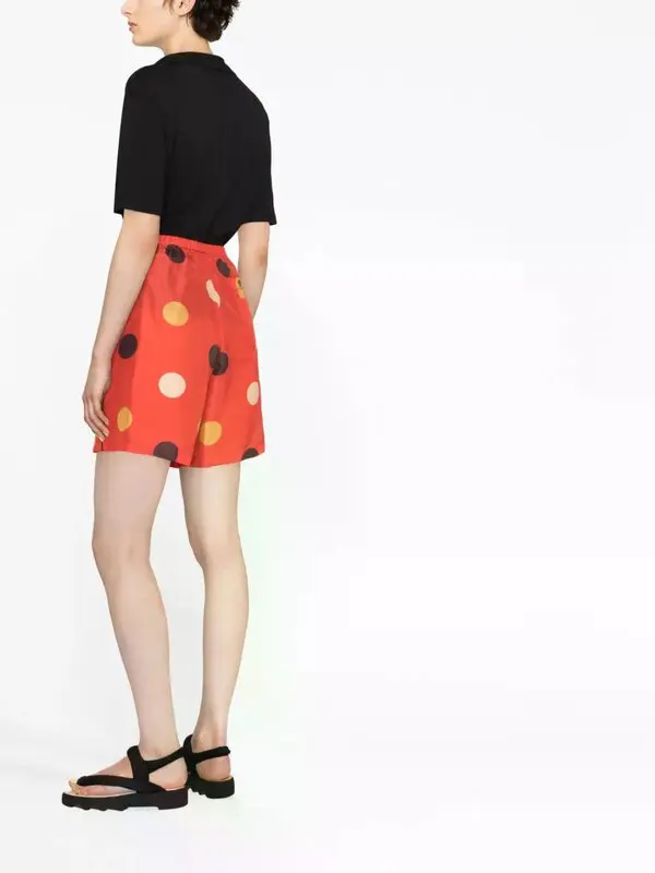 Aspesi Polka-dot Drawstring Shorts