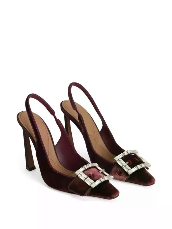 Dolce & Gabbana Crystal-buckle Slingback Pumps