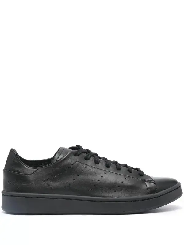 Y3 Stan Smith Leather Sneakers - Black