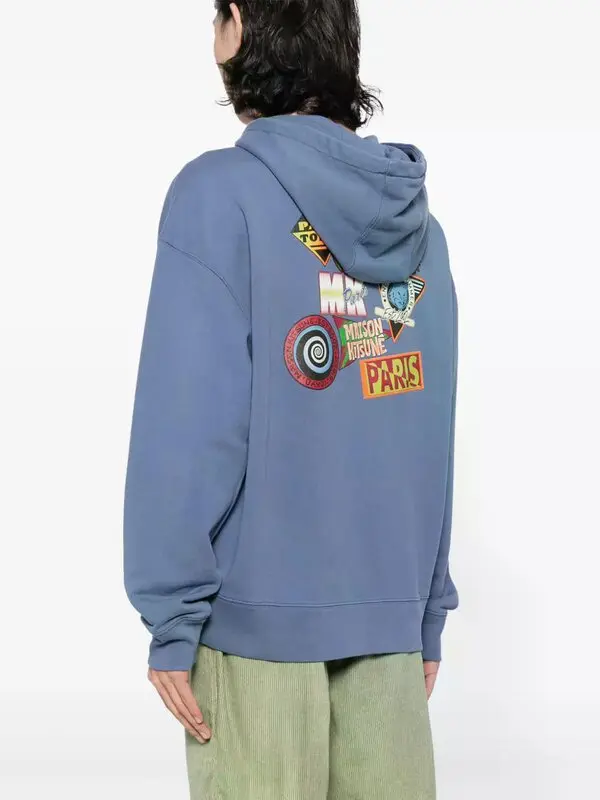 Maison Kitsuné Long Sleeve Cotton Hoodie