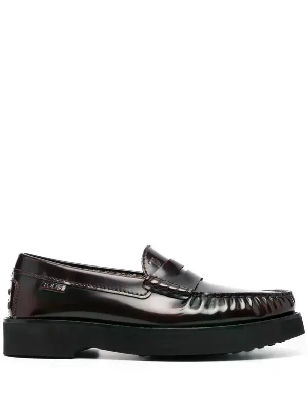 TOD'S Penny-slot Leather Loafers