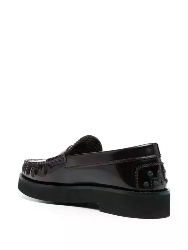 TOD'S Penny-slot Leather Loafers