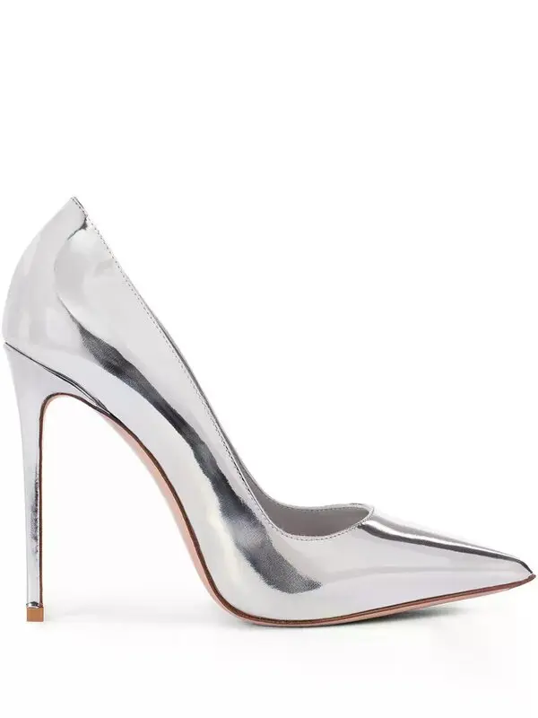LE SILLA 120mm Metallic Eva Pumps - Grey