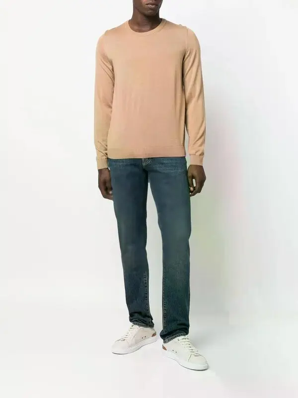 BOSS Crew Neck Pullover Sweater - Neutrals