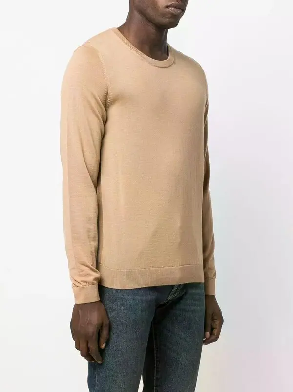 BOSS Crew Neck Pullover Sweater - Neutrals