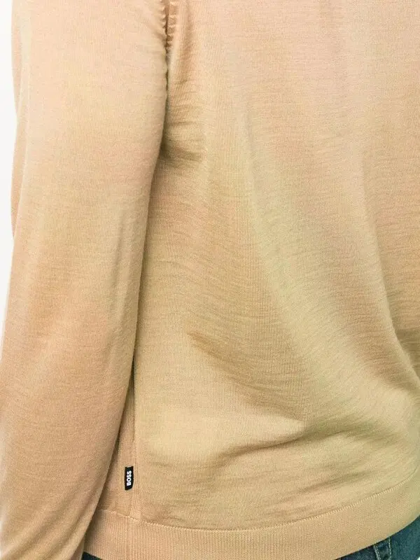 BOSS Crew Neck Pullover Sweater - Neutrals
