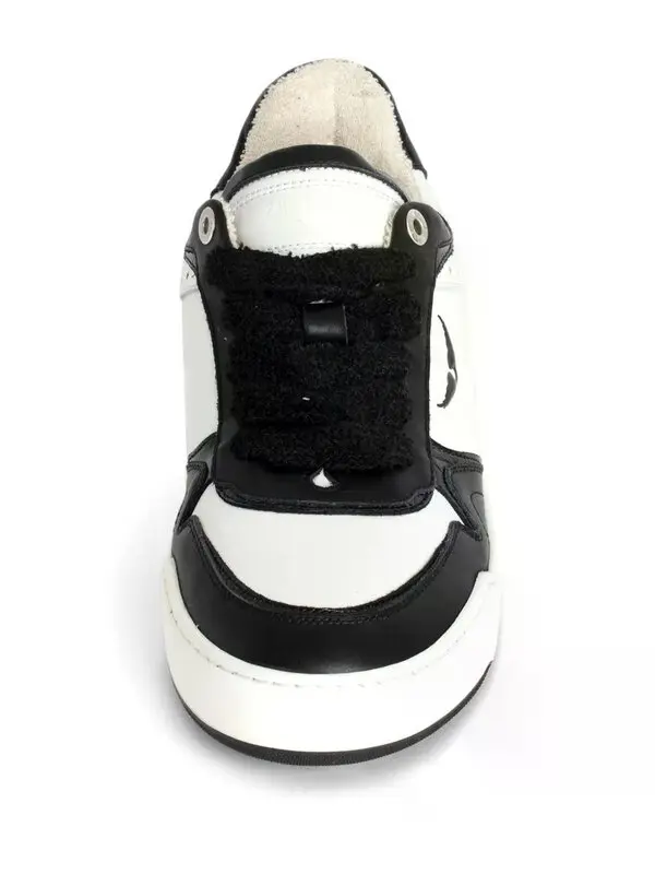 Zadig&Voltaire Smooth Leather Low-top Sneakers With Signature Wings