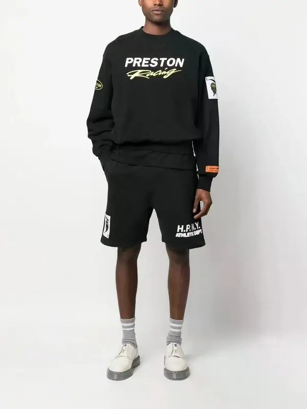 Heron Preston Slogan-print Cotton Shorts