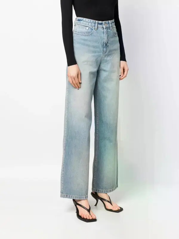 Kenzo Logo-patch Wide-leg Jeans