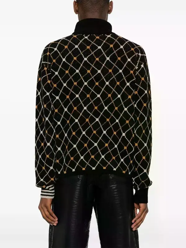Random Identities Roll-neck Jacquard Jumper