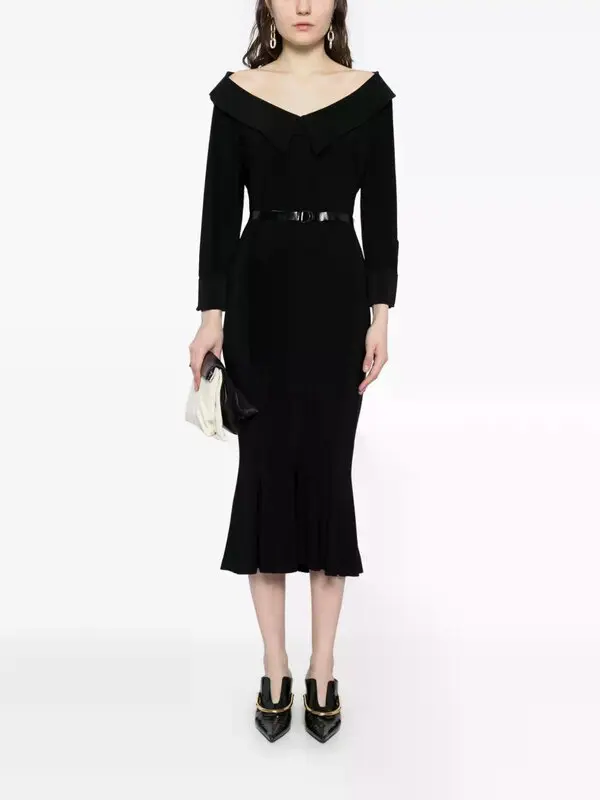 Norma Kamali Belted Dress
