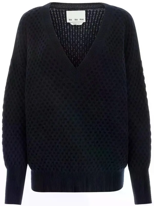 SA SU PHI Cashmere Open Knit Jumper