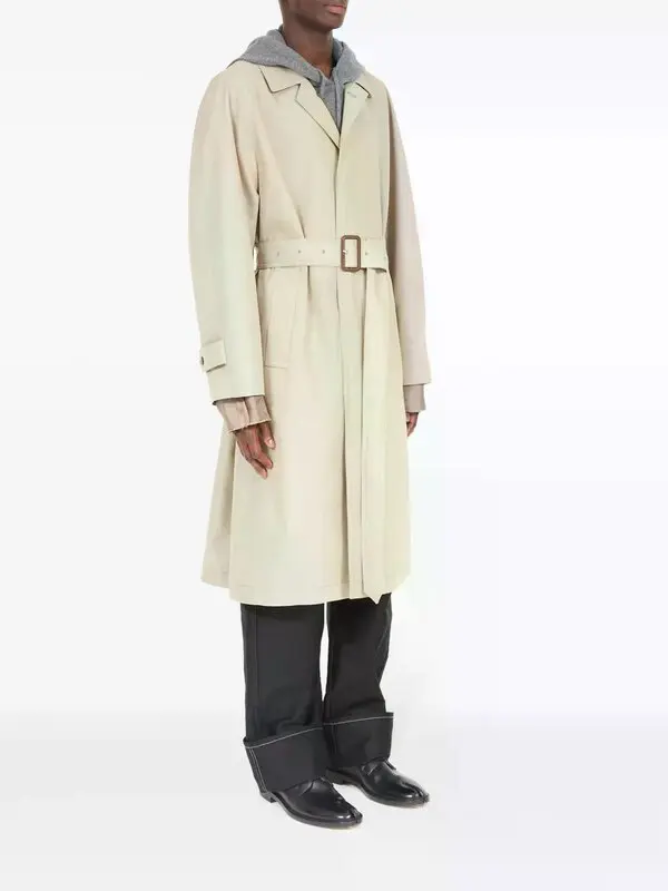 MAISON MARGIELA Layered Belted Trench Coat - Neutrals