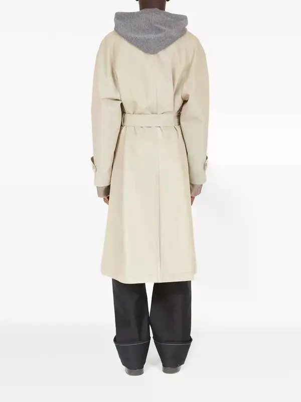 MAISON MARGIELA Layered Belted Trench Coat - Neutrals