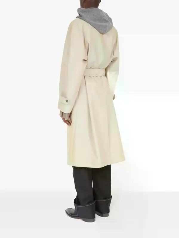 MAISON MARGIELA Layered Belted Trench Coat - Neutrals