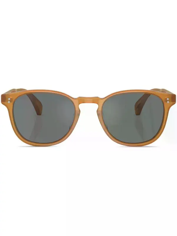 Oliver Spencer Finley Esq. Round-frame Sunglasses - Brown