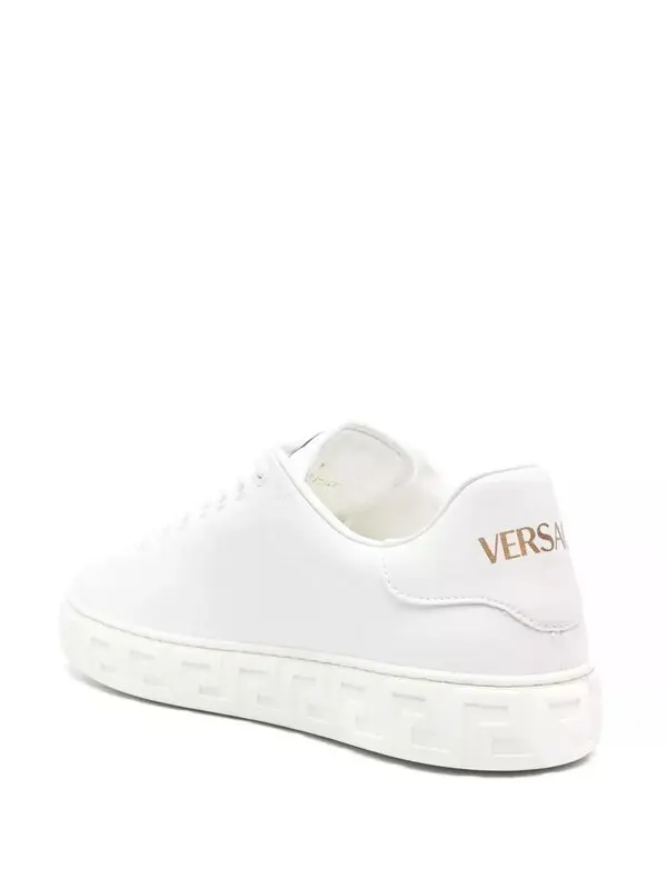 Versace Greca Embossed Low-top Sneakers - White