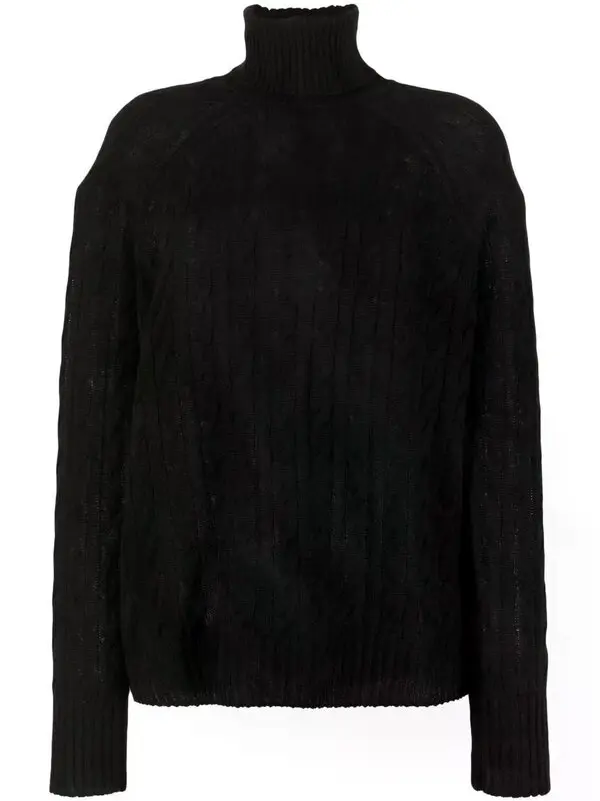 Etro Cable-knit Roll-neck Jumper