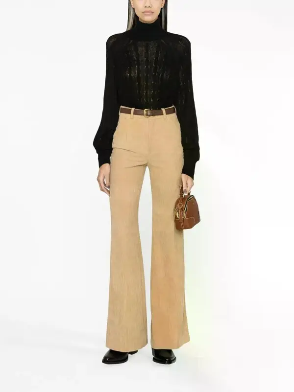 Etro Cable-knit Roll-neck Jumper