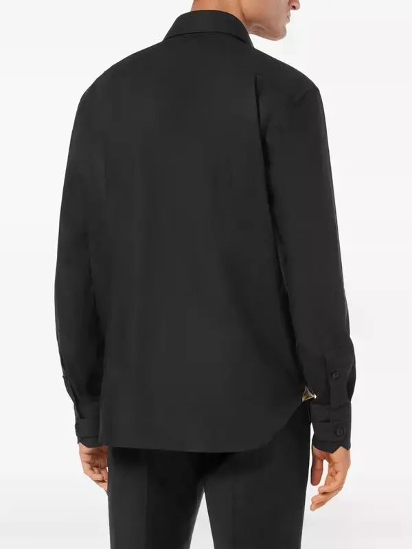 BILLIONAIRE Monogram-embroidered Shirt - Black