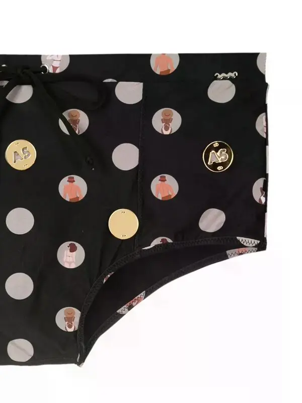 AMIR SLAMA Graphic-print Swim Shorts