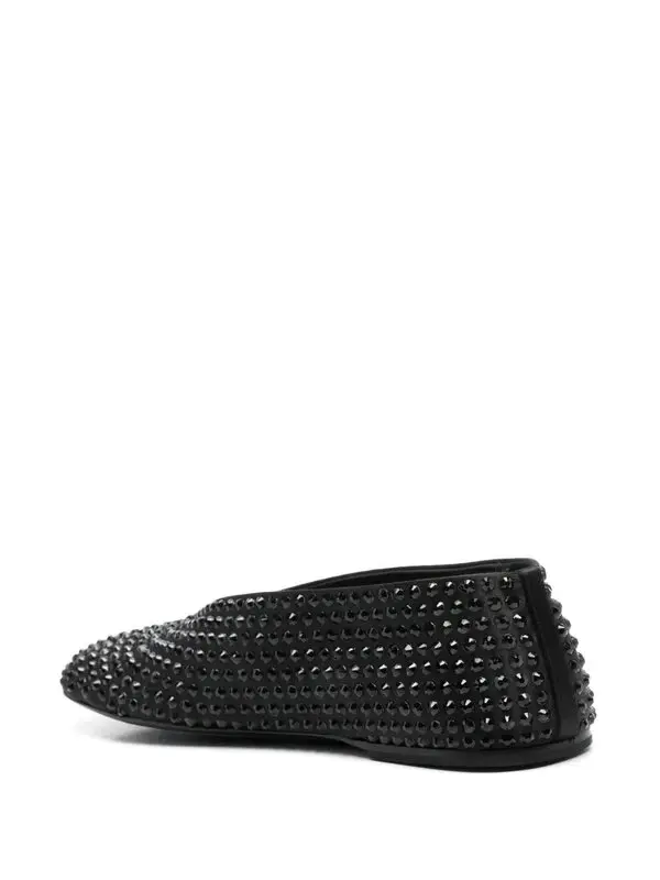 Khaite Marcy Crystal-embellished Ballerinas - Black