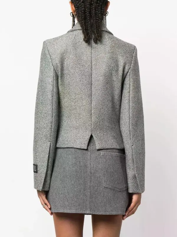 PATOU Textured Virgin Wool Short Jacket