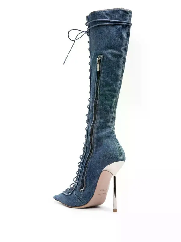 LE SILLA Colette 120mm Denim Boots