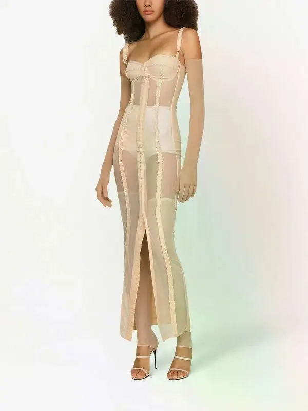 Dolce & Gabbana Bustier Midi Dress
